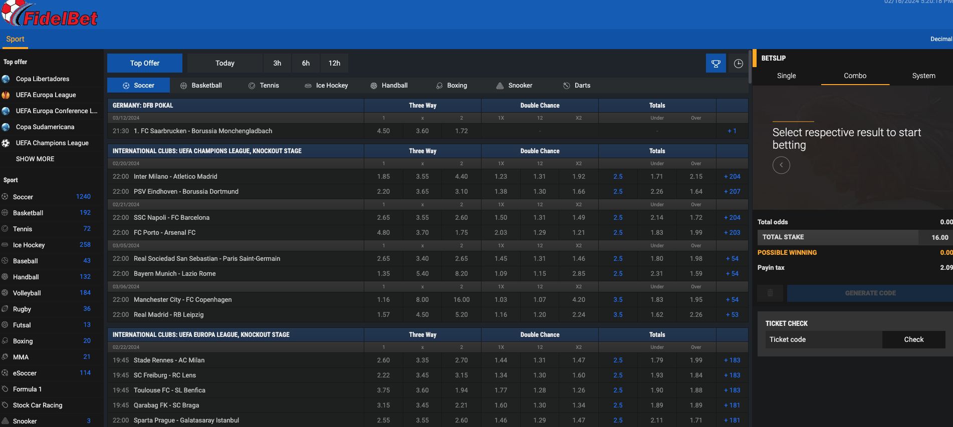 Fidel Bet Review (Info on Features, Odds, Bonuses, etc.)